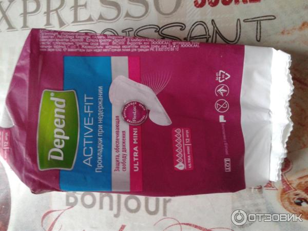 Отзыв о Прокладки Depend Ultra Mini Active-Fit | Жаль, что теперь стали ...