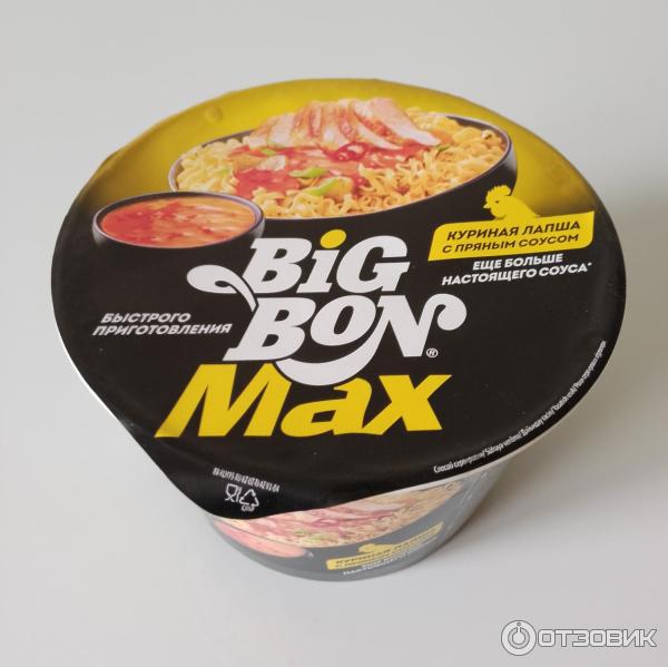 Отзыв о Лапша быстрого приготовления Big Bon Max куриная с пряным ...