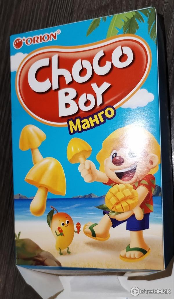 Отзыв о Печенье Orion Choco Boy Mango | Интересный вкус