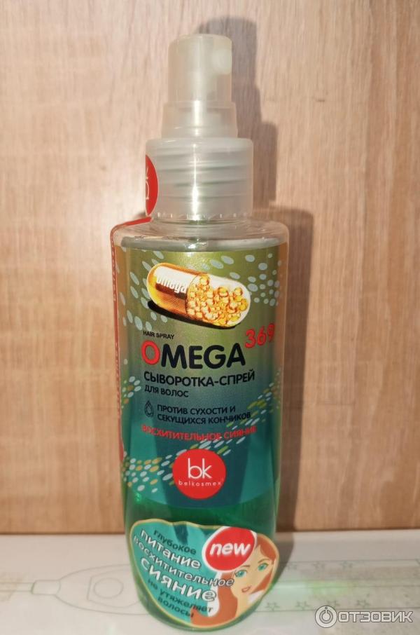 Отзыв о Сыворотка-спрей для волос BelKosmex Omega 369 против сухости и ...