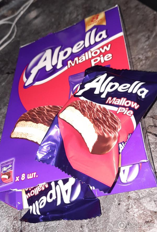 Отзыв о Печенье Alpella Mallow Pie | Вкусное печенье в яркой ...
