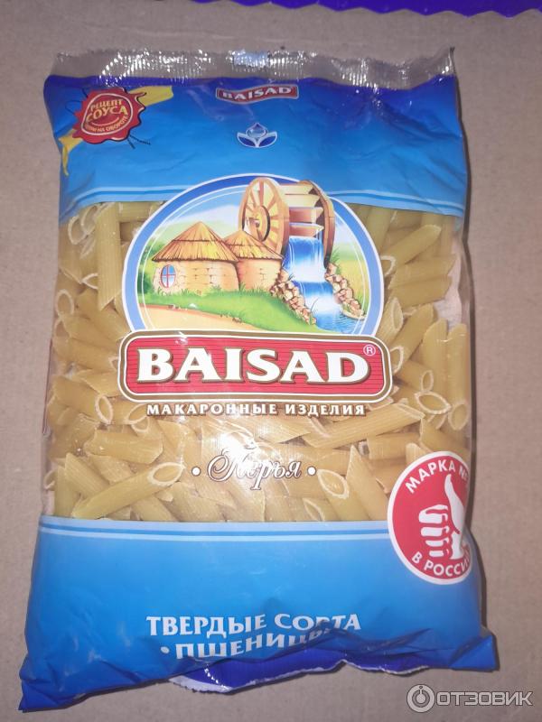 Отзыв о Макаронные изделия Baisad "Перья" из твердых сортов пшеницы ...