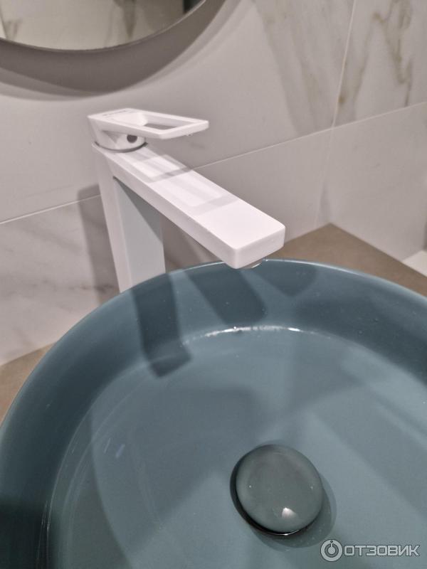 Отзыв о Смеситель для раковины Shevanik S6811C | Смеситель на высокой "ноге" для накладных раковин