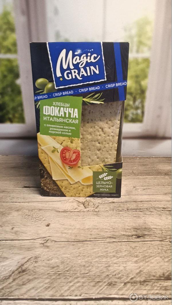 Отзыв о Хлебцы фокачча Magic Grain с прованскими травами, оливковым маслом и морской солью | Для ...