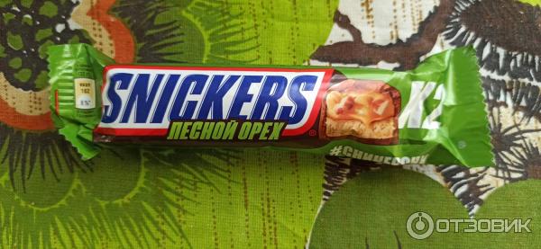 Отзыв о Шоколадный батончик Snickers с лесным орехом | В каждом ...