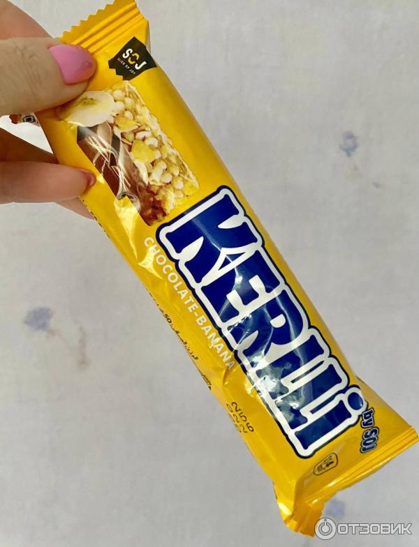 Отзыв о Злаковый батончик Kerlli с бананами в молочном шоколаде ...