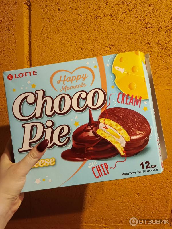 Отзыв о Печенье Lotte Choco Pie Cheese | Понравился больше оригинального
