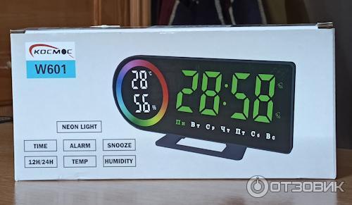 Отзыв о Часы светодиодные электронные Космос W601 | Не без проблем.