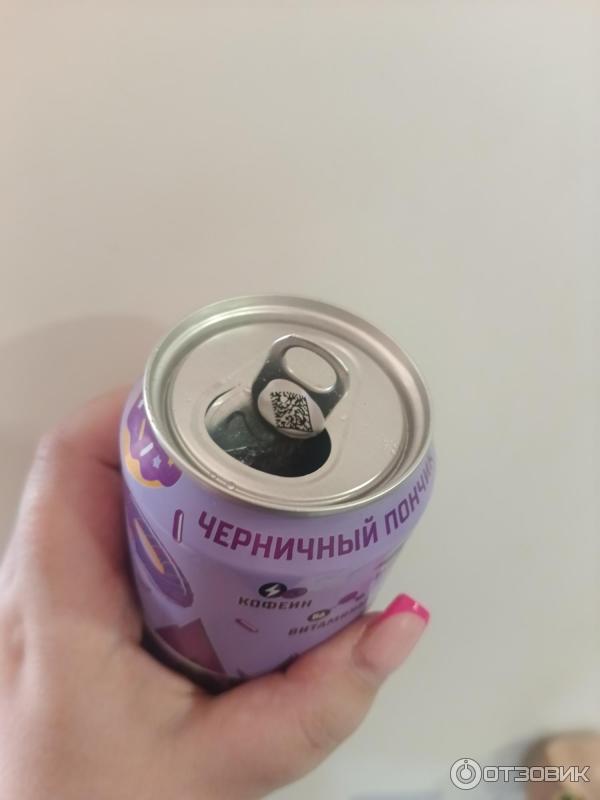 Отзыв о Энергетический напиток Flash energy blueberry donut черничный ...