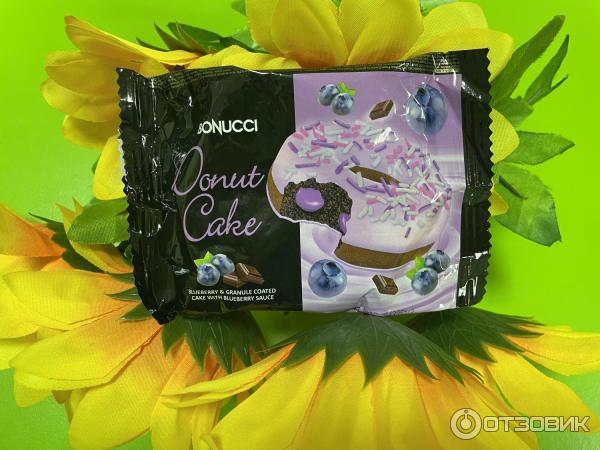 Отзыв о Пирожное бисквитное Bonucci Donut Cake глазированное с начинкой ...