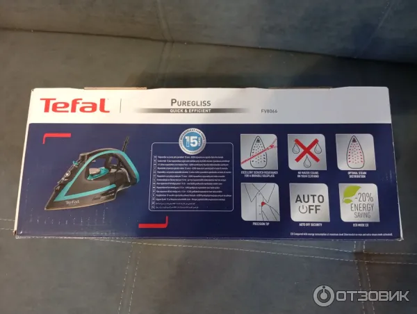 Отзыв о Утюг Tefal Puregliss FV8066E0 | Как супруга сказала :"Одно ...